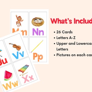 Alphabet Flashcards - Etsy