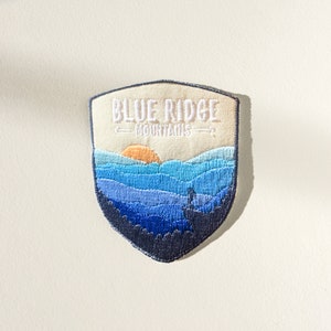 Blue Ridge Mountains Iron On Patch | Etsy