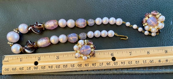 Vintage Demi-Parure 1950's Choker Necklace with Exten… - Gem