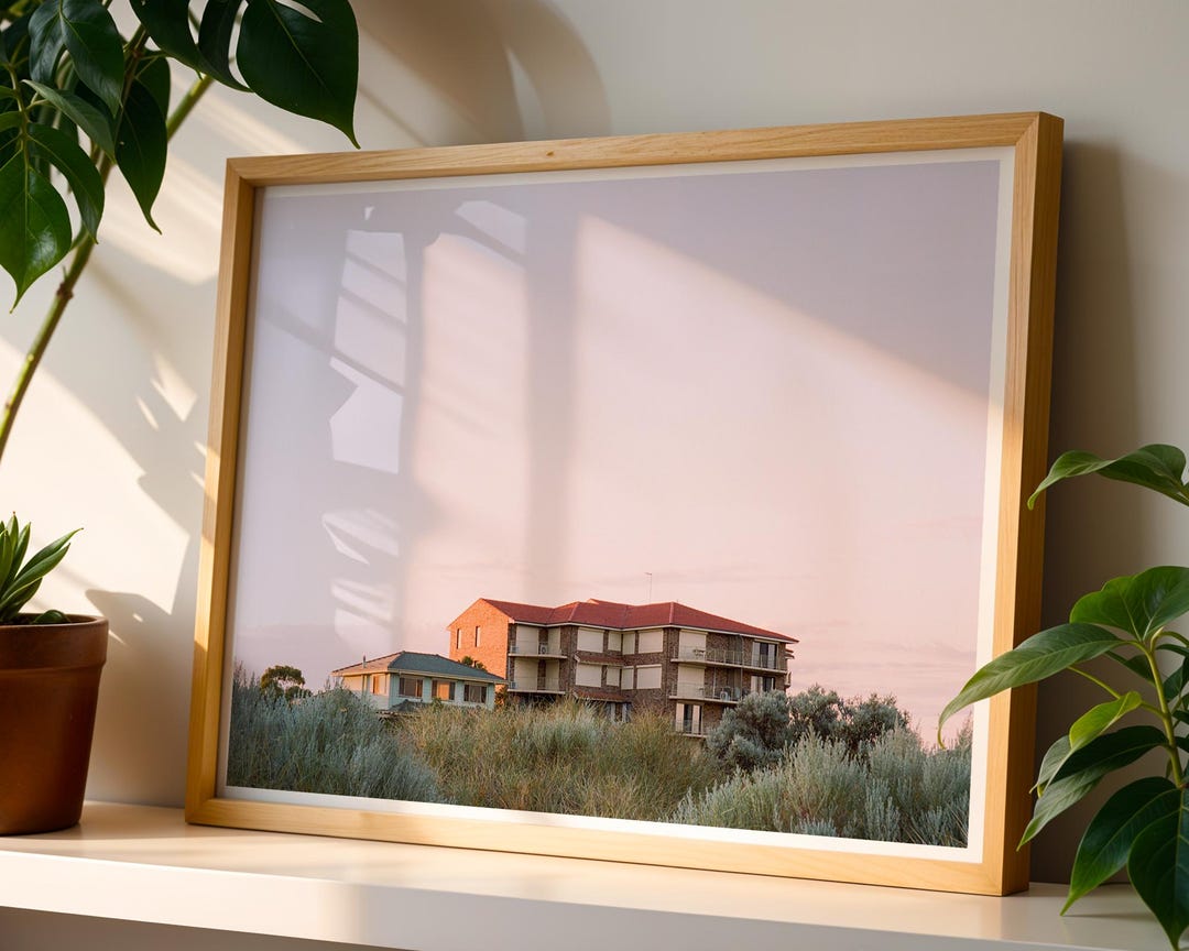 SUBURBIA PRINT Purple Sunset Photo, Australia Street Wall Art ...