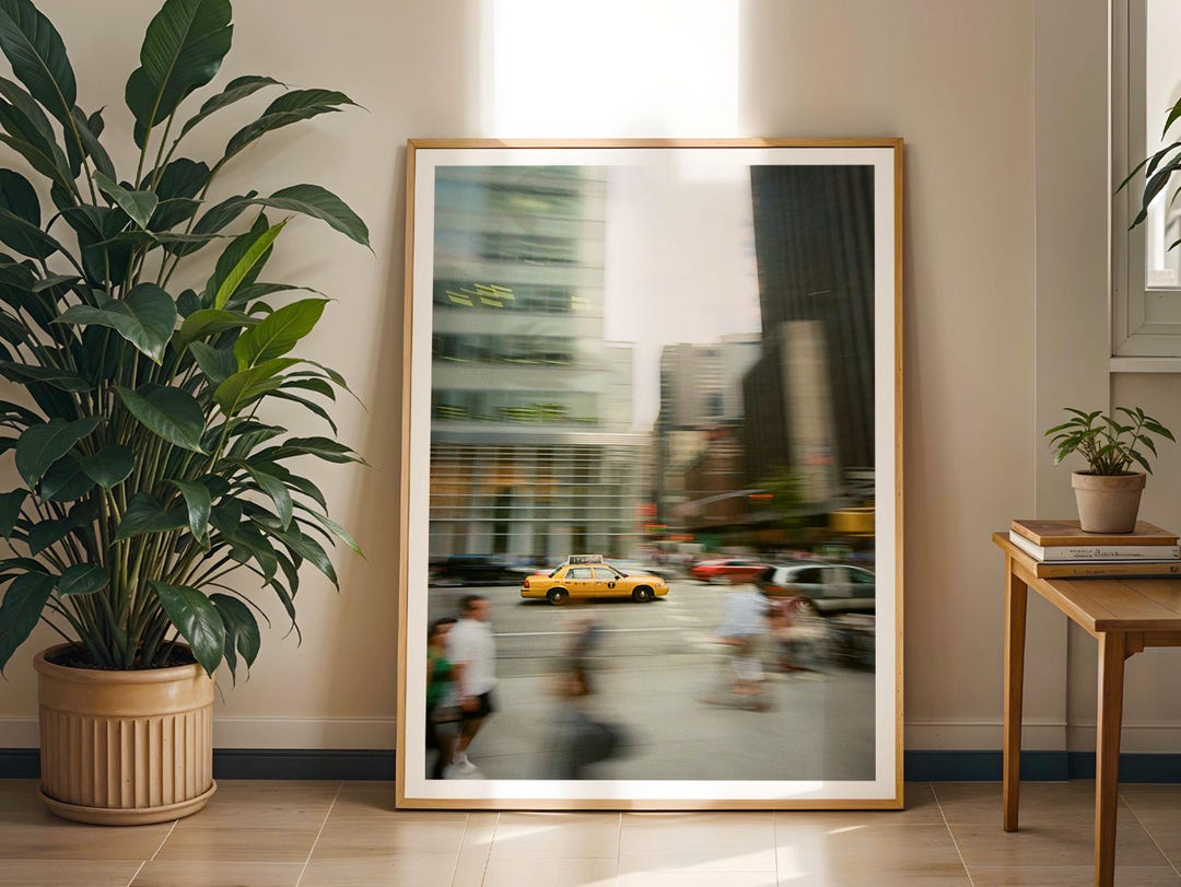 Yellow Taxi Print - Framed New York Photography - Etsy