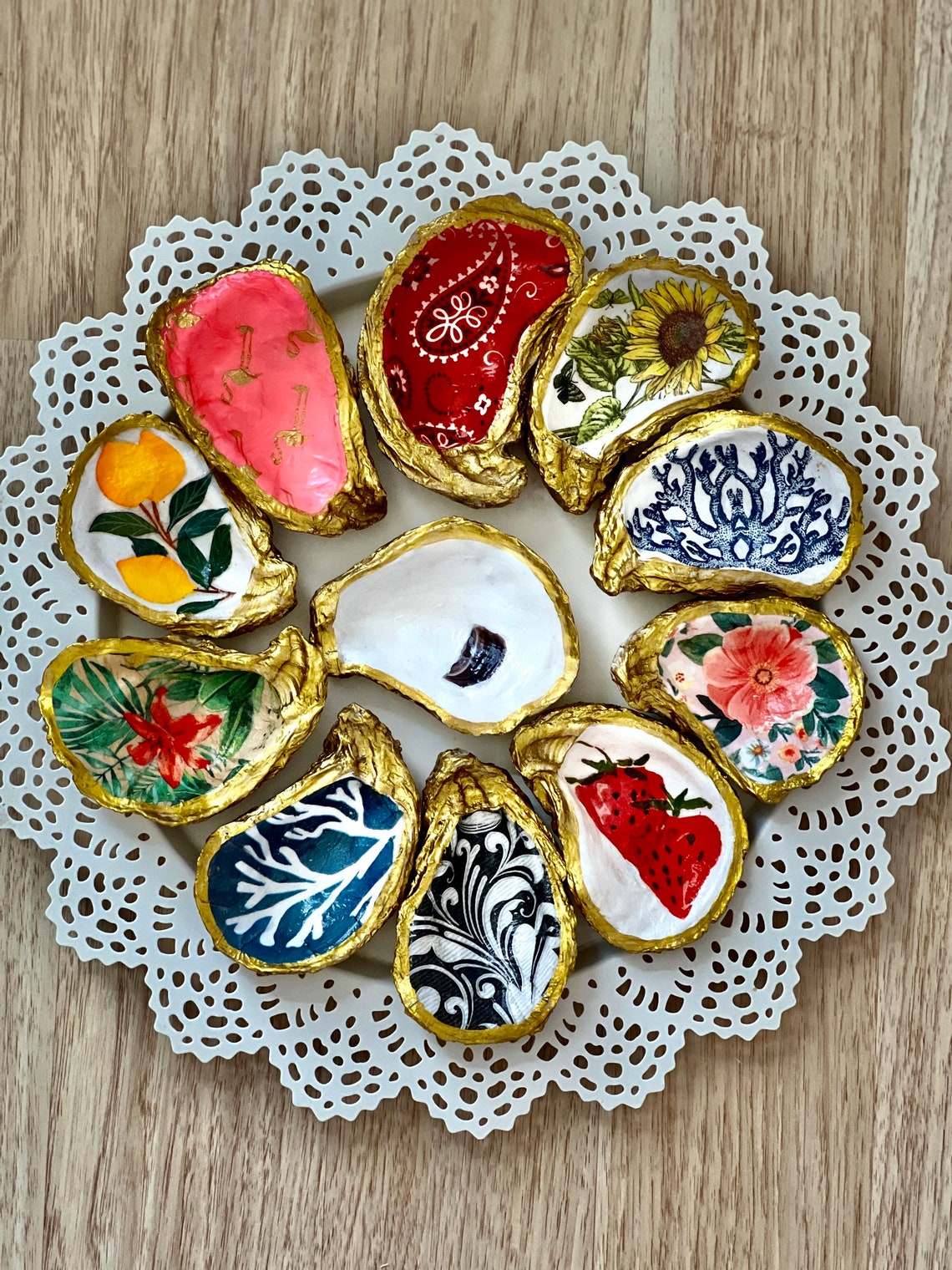 Beautiful Natural Oyster Jewelry Dish Oyster Jewelry Plate - Etsy