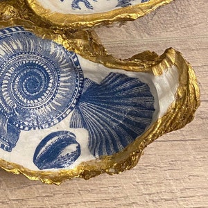 Oyster Shell Jewelry Dish Jewelry Storage Beach Wedding Ring Holder ...