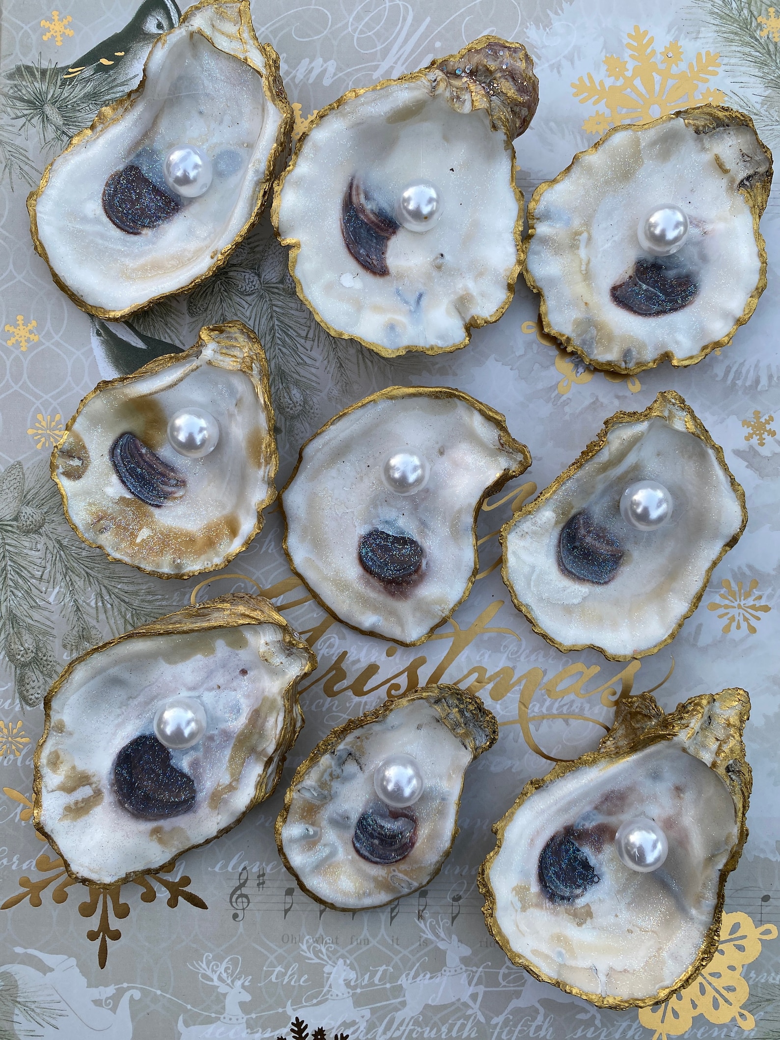 Oysters Shell Table Setting Oyster Shell Plates Oyster Shell - Etsy