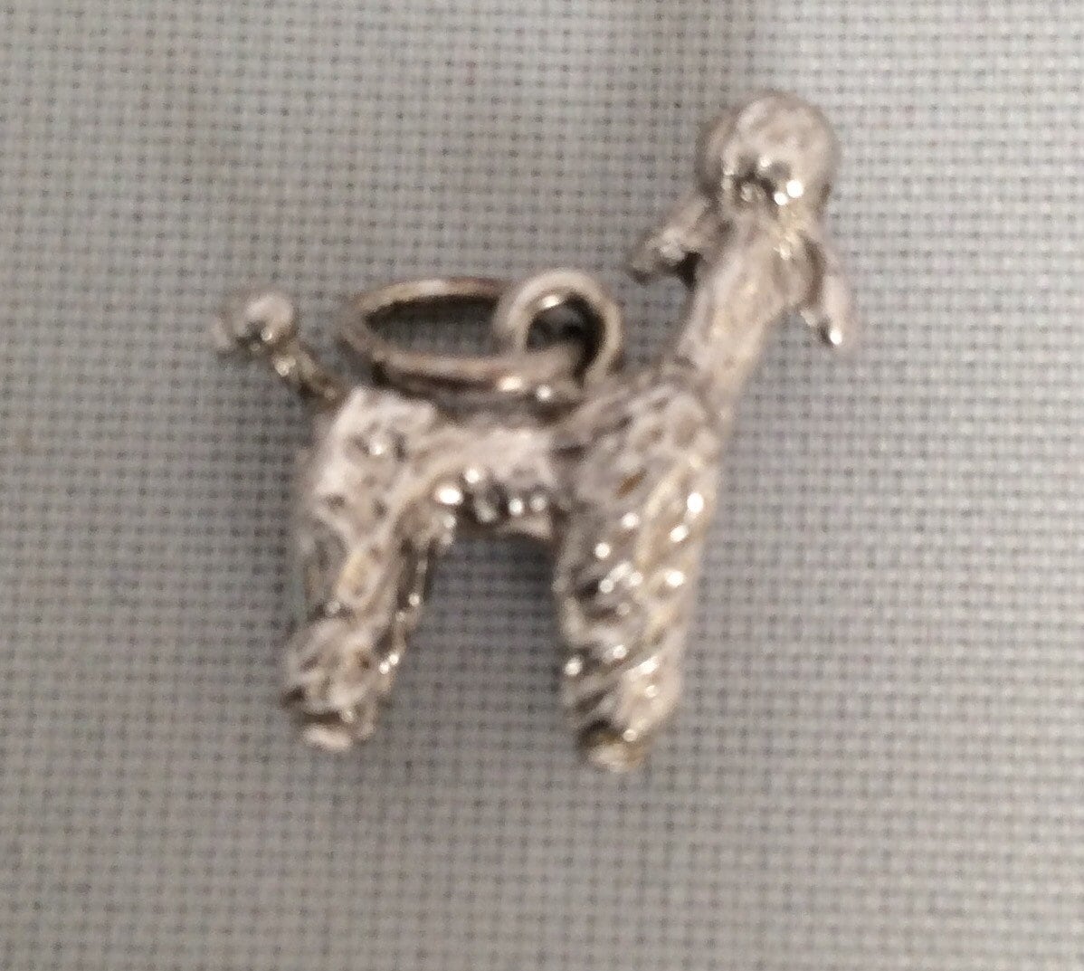 Vintage Sterling Silver Poodle Dog Charm for Your Bracelet or Pendant ...