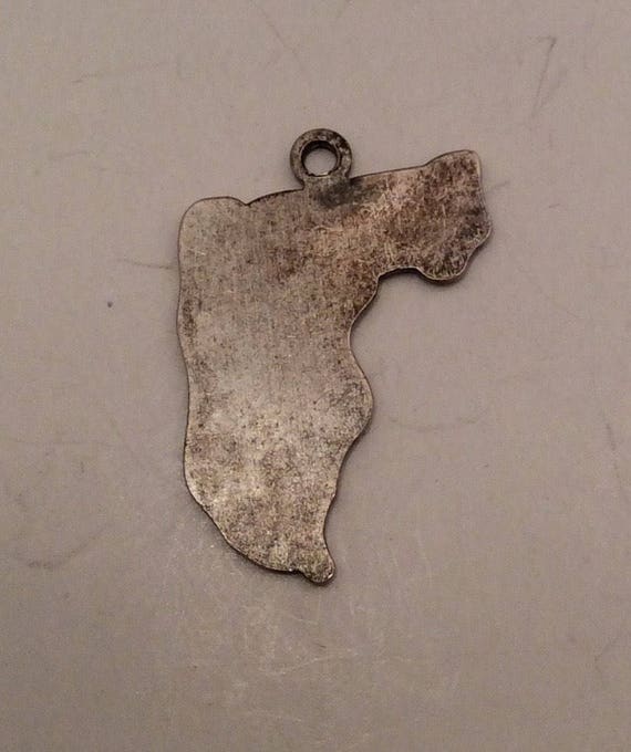 Vintage Sterling Silver Map of Florida Charm for your… - Gem