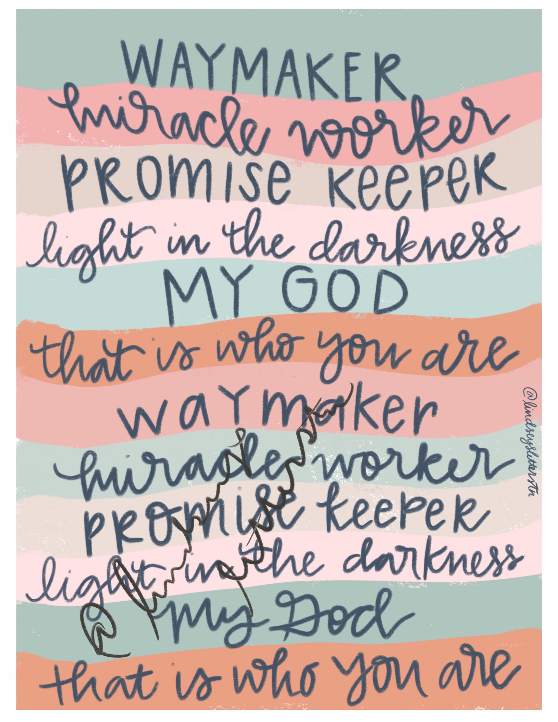 Waymaker Miracle Worker Print - Etsy