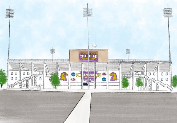 Tennessee Tech Tucker Stadium Digital Download | Etsy