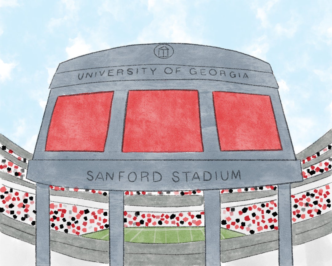 University of Georgia Stadium Digital Download - Etsy