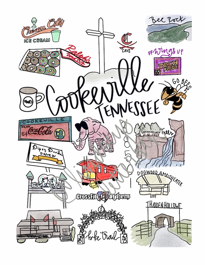Cookeville Tennessee Digital Download Print - Etsy