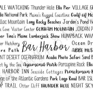 Bar Harbor, ME Digital Download | Bar Harbor, ME | Printable Art Print ...