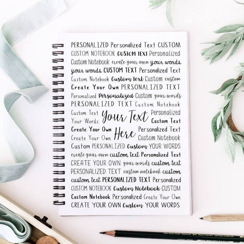 Customized Notebook - Etsy