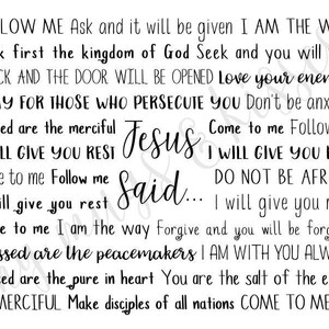 Jesus Said Printable Download Art | Personalized Unique Jesus Said ...