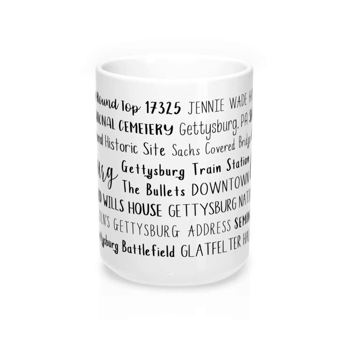 Personalized Gettysburg | PA Coffee Mug Ceramic | Unique Gettysburg ...