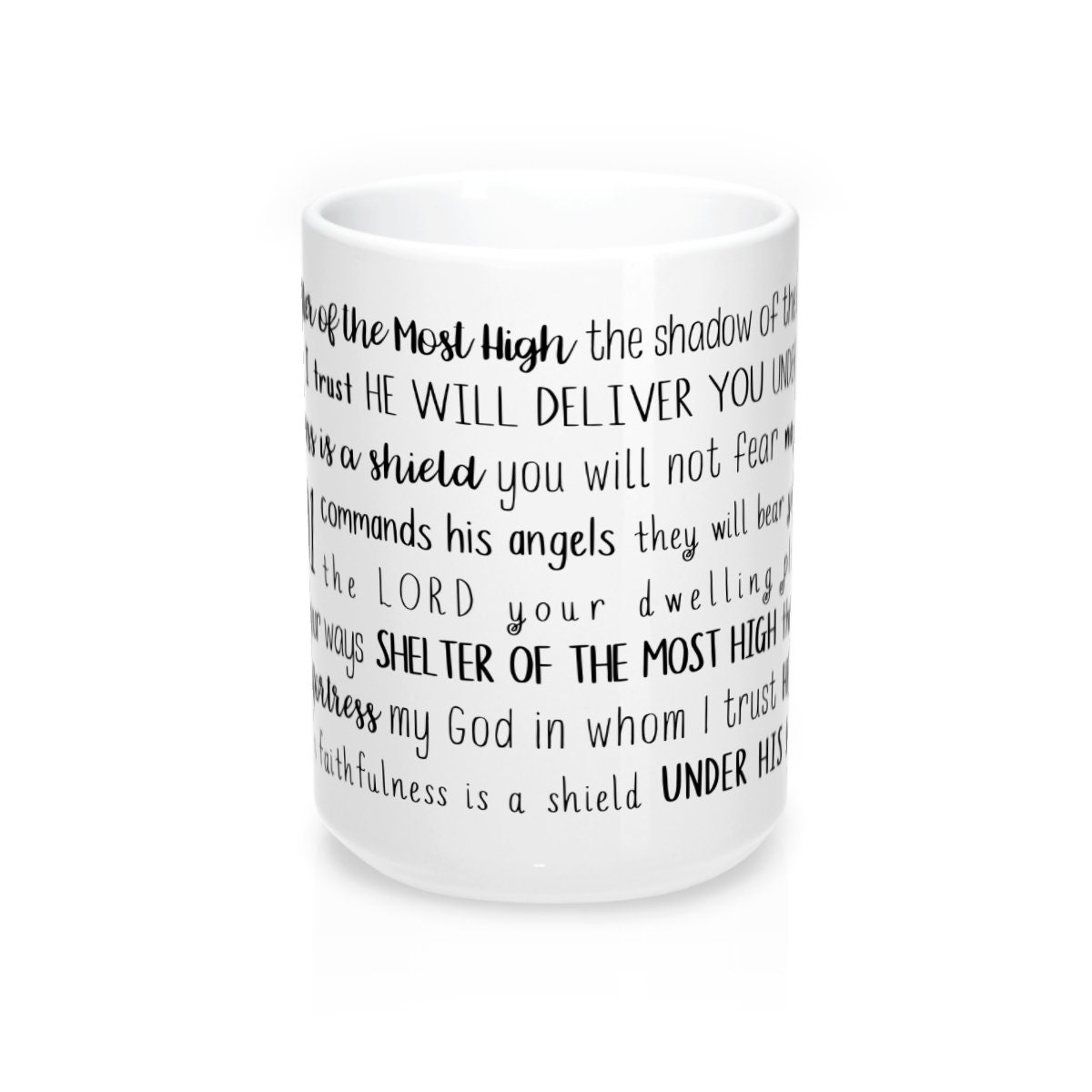 Psalm 91 Mug Coffee Mug Custom Mug Custom Coffee Mug - Etsy
