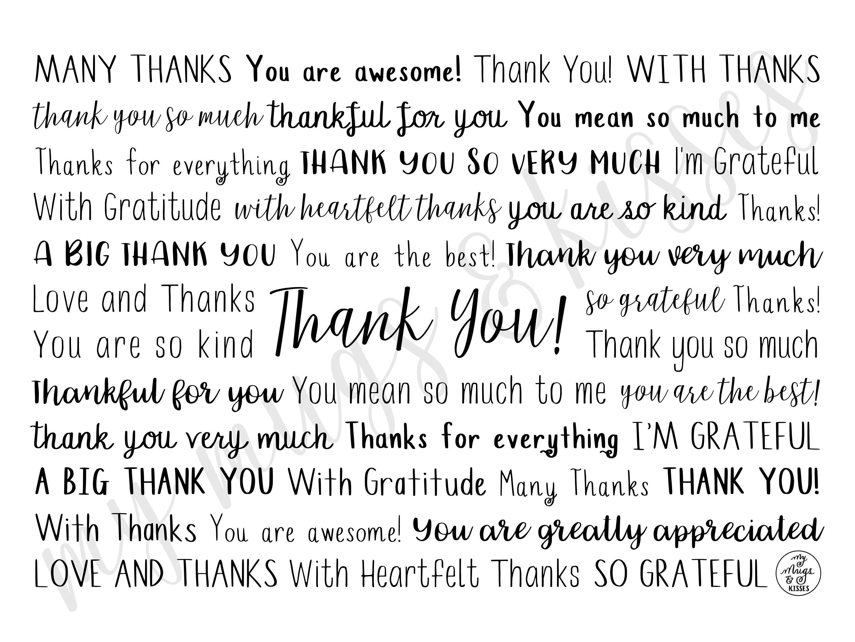 Thank You Tumbler Thank You Gift Custom Tumbler Custom - Etsy