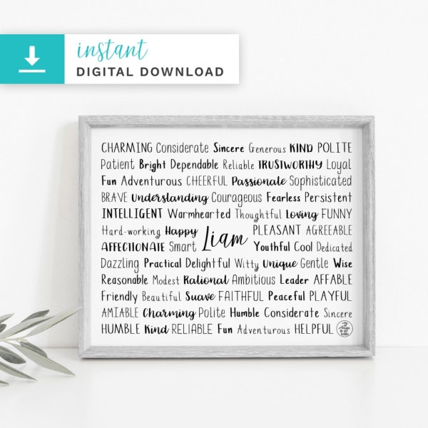 Liam Name Signs - Etsy