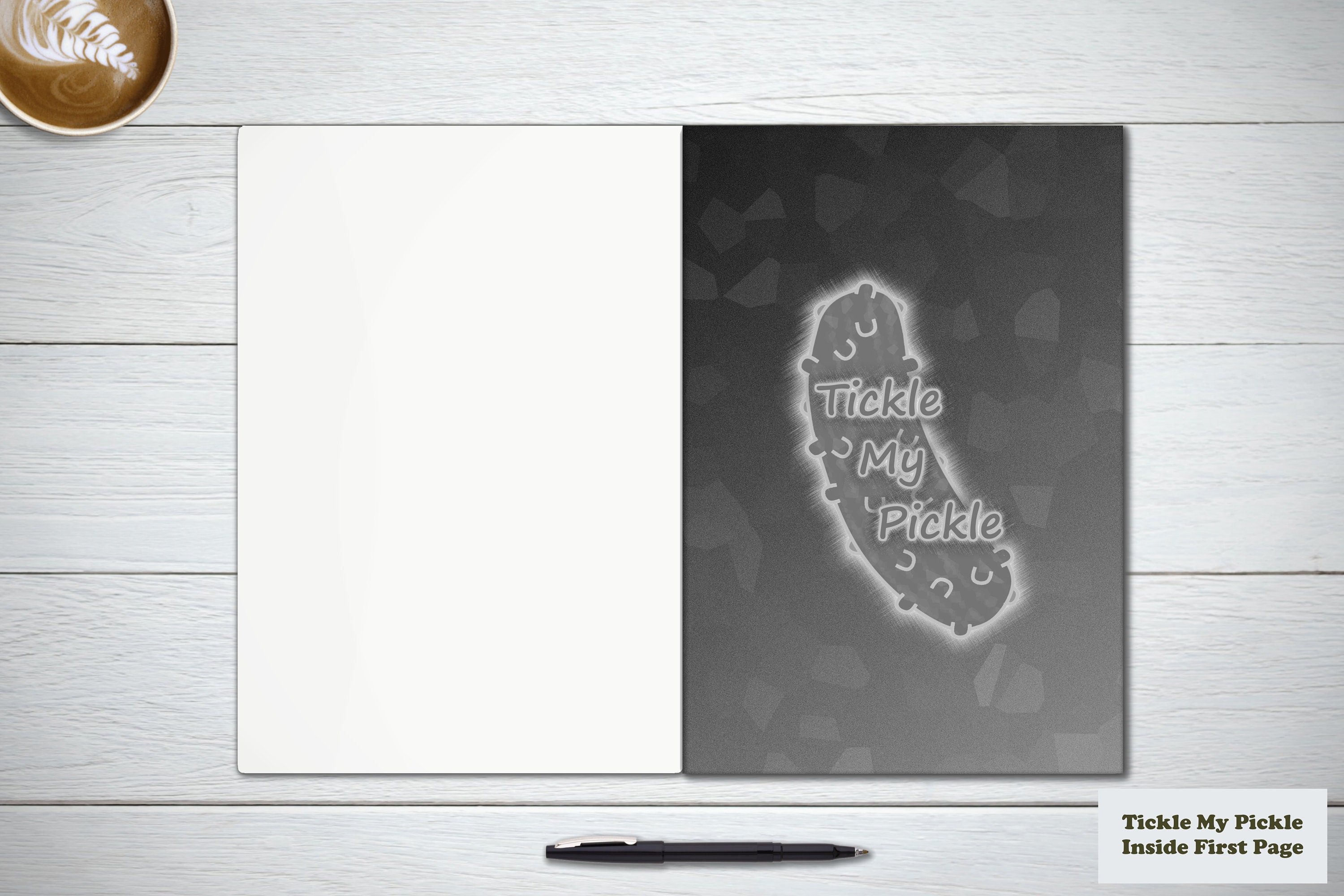 Tickle My Pickle Notebook and Journal. Funny Gift Stationery - Etsy