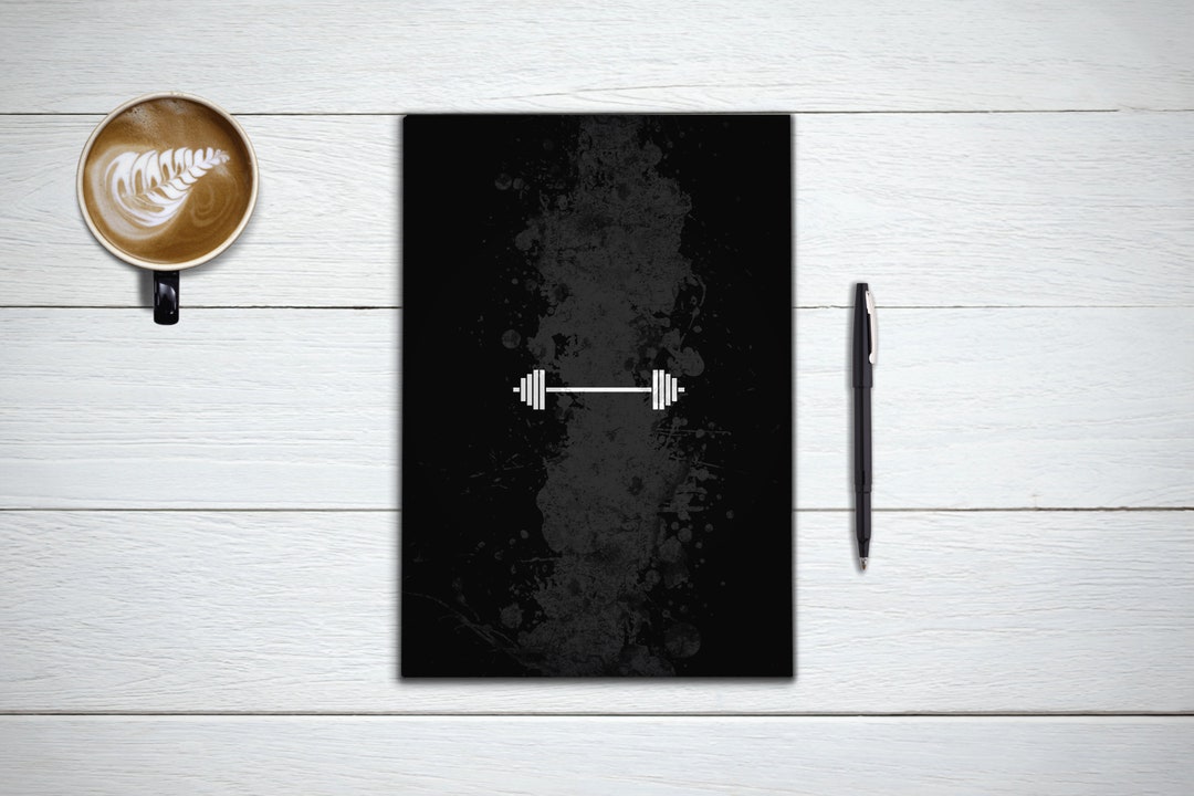 Black or White Gym Barbell Bible Journal, Notebook, Diary, Sketchbook ...