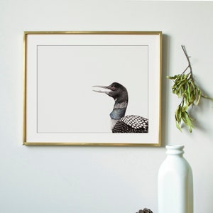Common Loon Bird Art Print Wildlife Art Print Outdoor Gift Minnesota ...