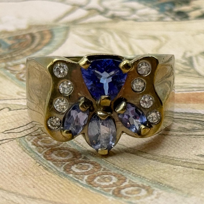 Size 9.5 Tanzanite Ring - Etsy