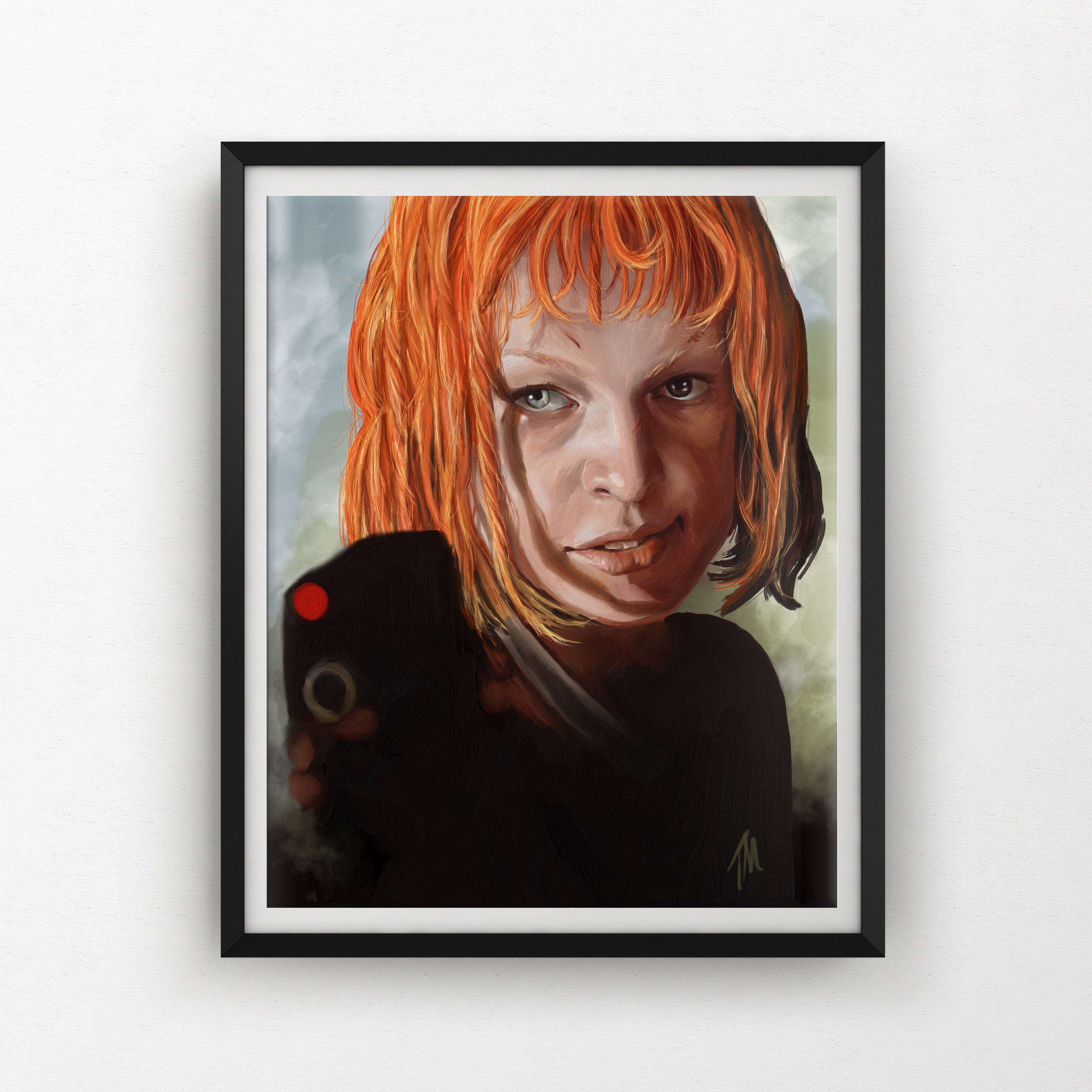 Leeloo Dallas Inspired Poster - Fifth Element Art Print - Sci-fi ...