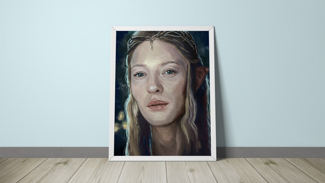 Galadriel Inspired Wall Art Poster Print, the Lord of the Rings Wall ...