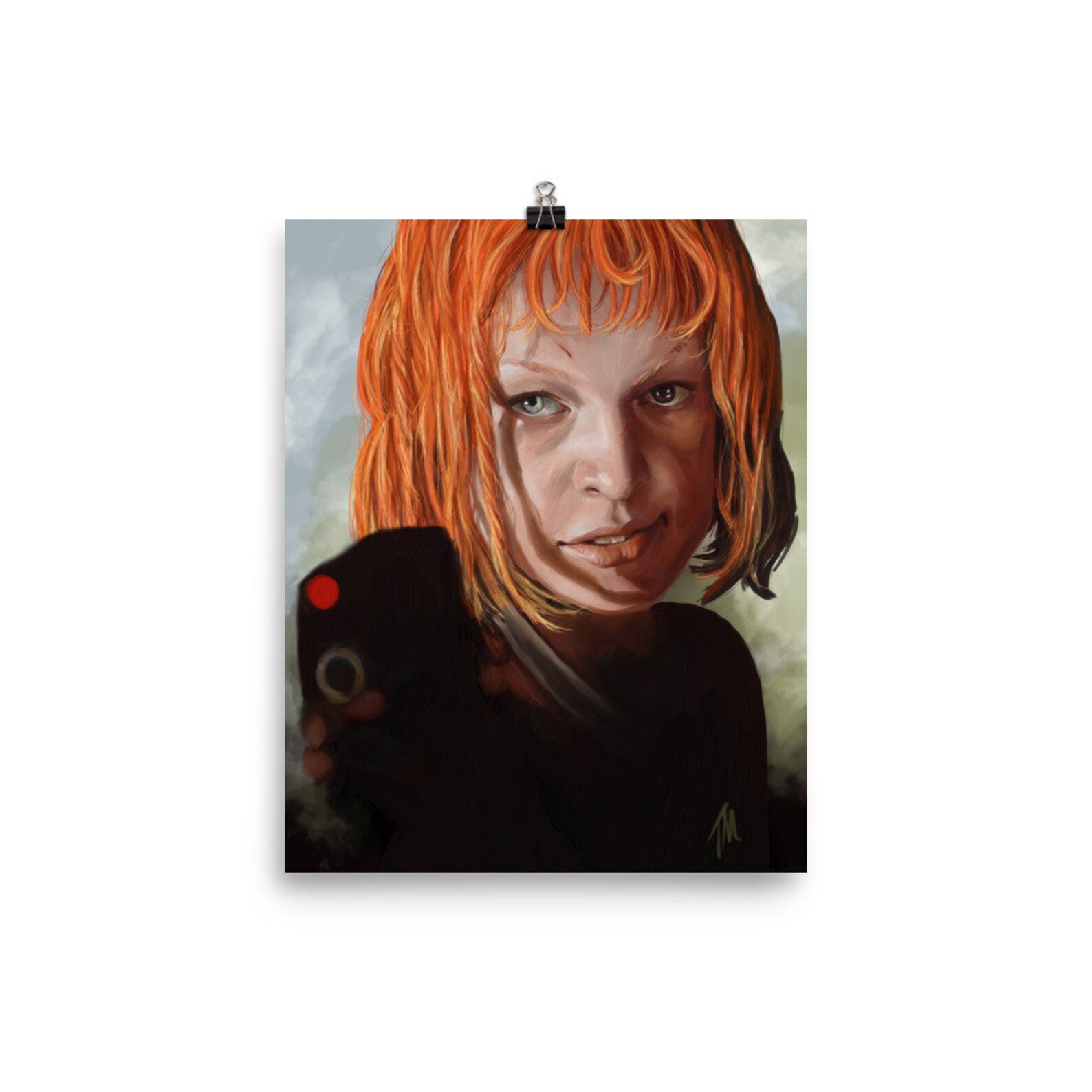 Leeloo Dallas Inspired Poster - Fifth Element Art Print - Sci-fi ...