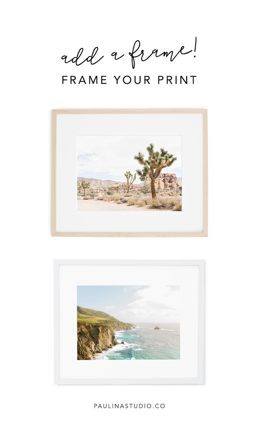 Add a Frame to Your Order, Frame Add On, Wall Art Frame, Fine Art ...