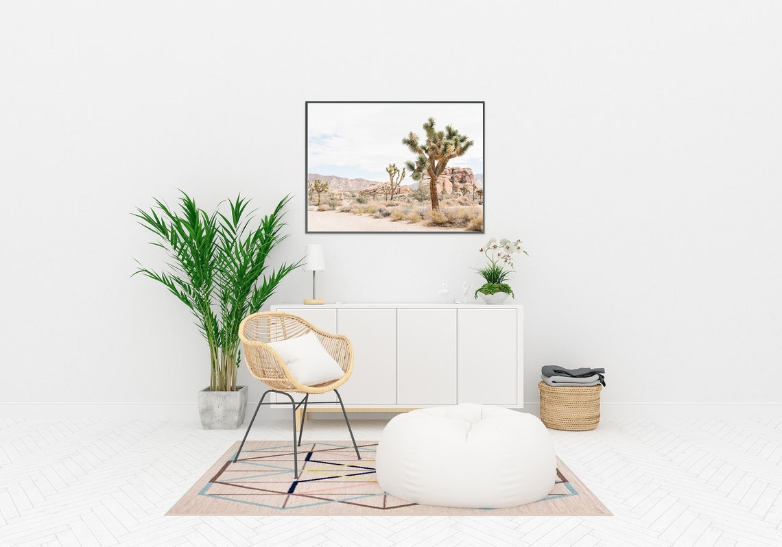 Joshua Tree Print, Landscape Photography Print, Boho Wall Art, Cactus ...