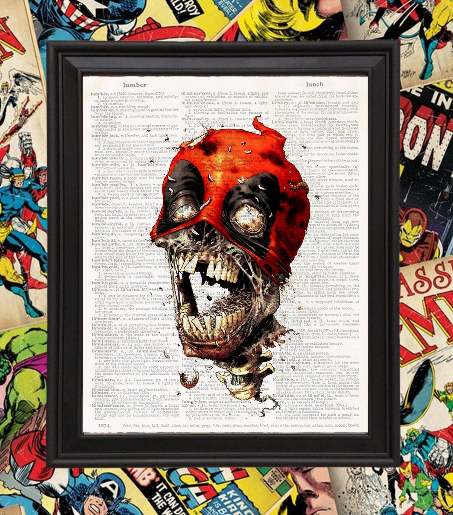 Deadpool Zombie Head