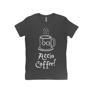 Accio Coffee Wizard Spell Cast Print T-shirt Coffee Lover Gift Nerd Art ...
