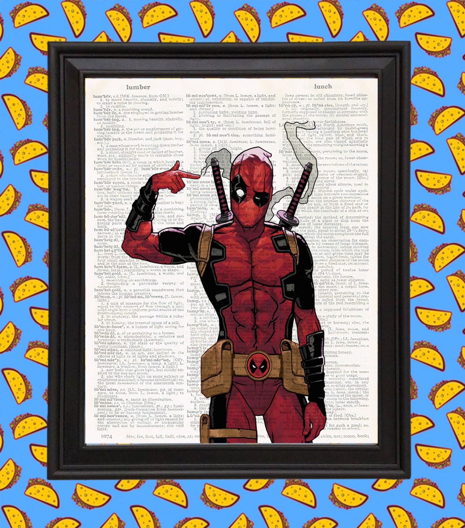 Deadpool and cable drawing middle finger - forceasse