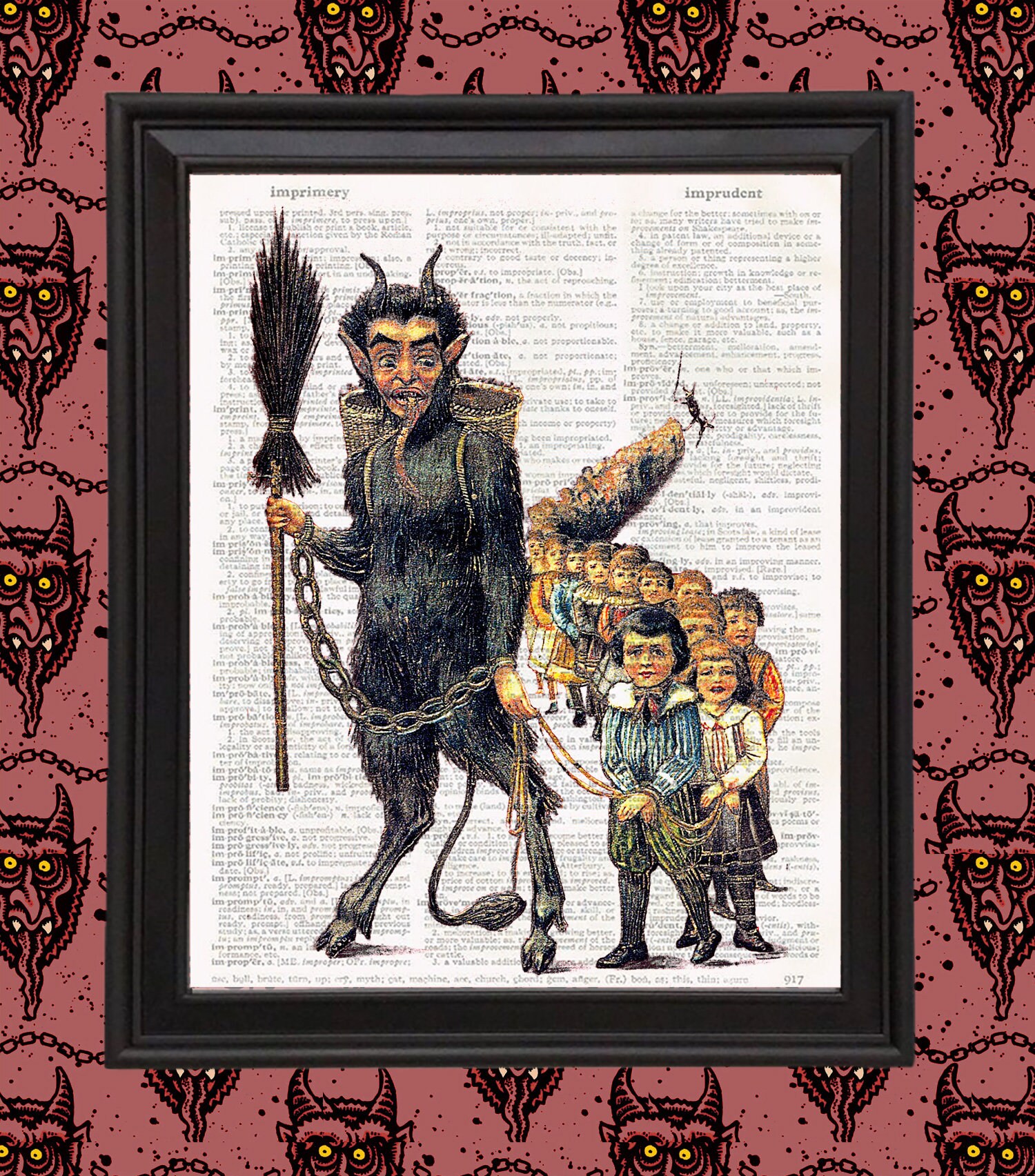 Demon Illustration Vintage