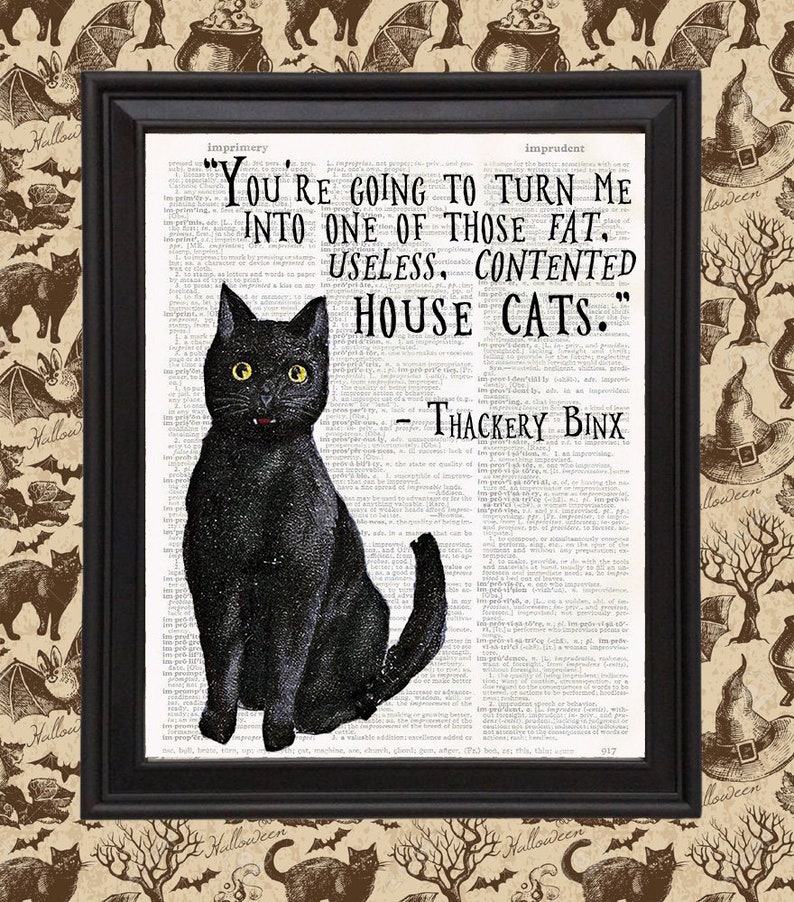 Thackery Binx From Hocus Pocus With Quote fat Useless - Etsy