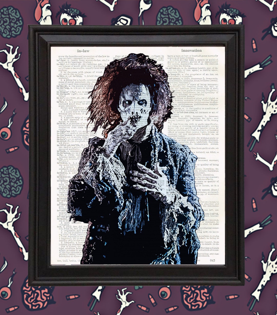 Billy Butcherson Hocus Pocus Print Decor Sign Halloween Zombie Undead ...
