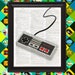 Nintendo NES Game Controller Old School Print Gamer Girl Gift - Etsy