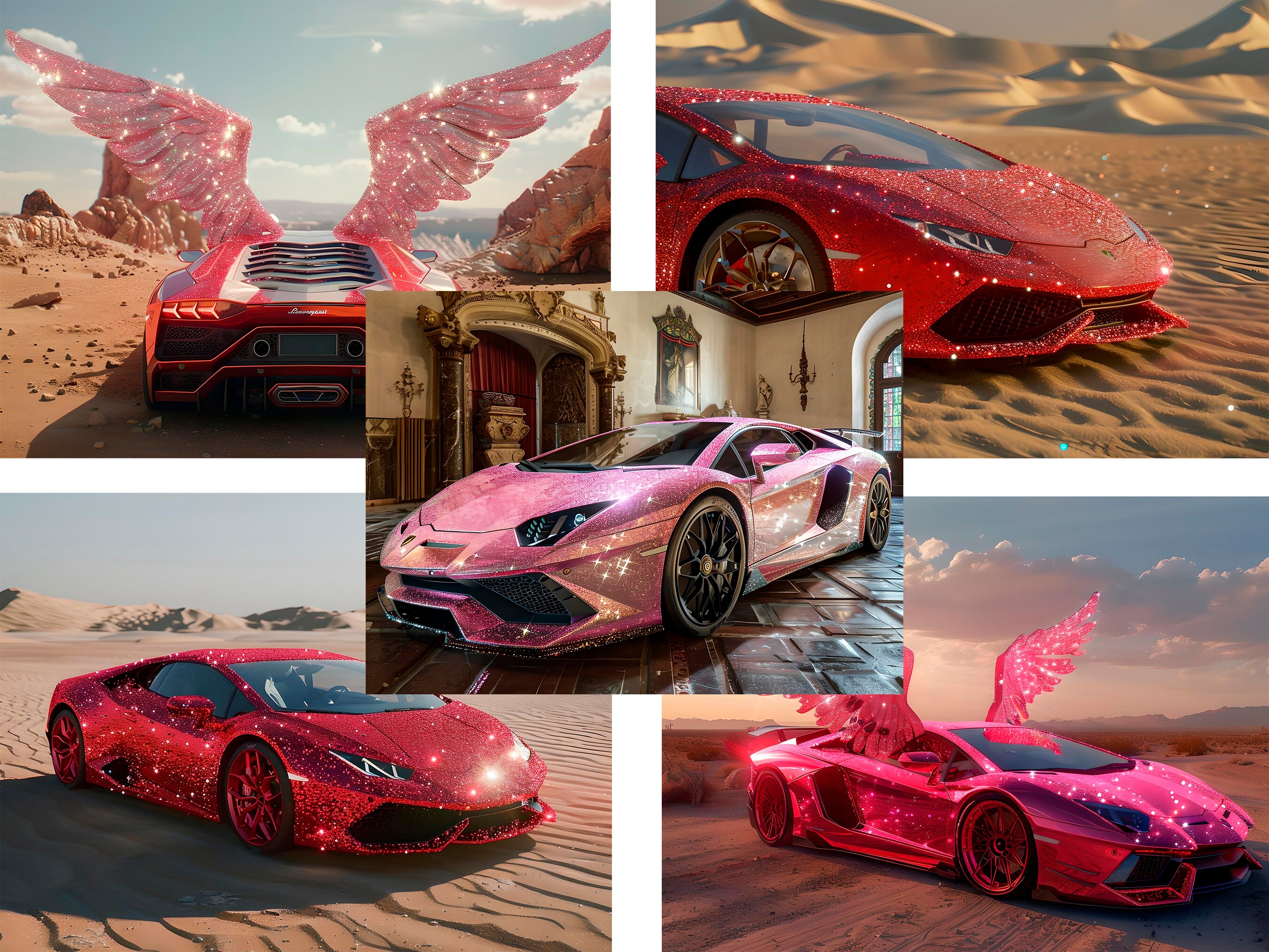 10 Red Glitter CAR Backdrop, Digital Backdrops Backdrop Overlays for ...