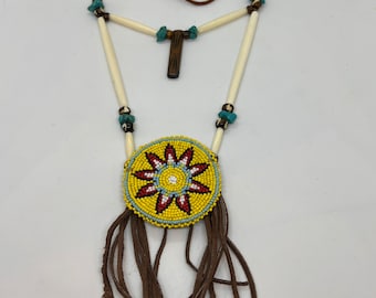 Beaded Buffalo Medallion - Etsy