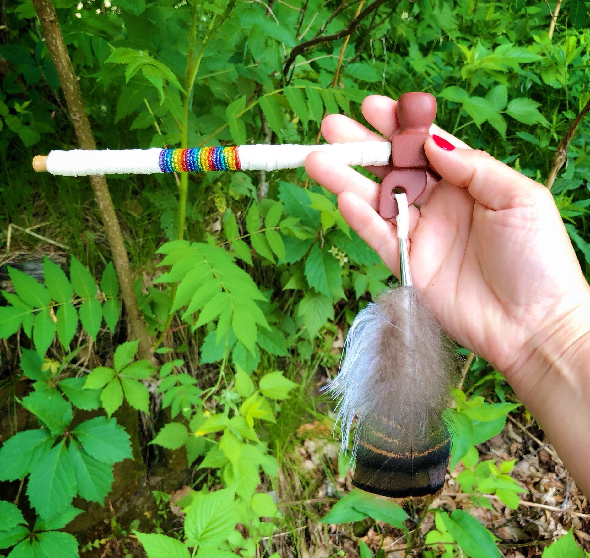 Pipestone Peace Pipe Catlinite Stone Authentic Native American Made