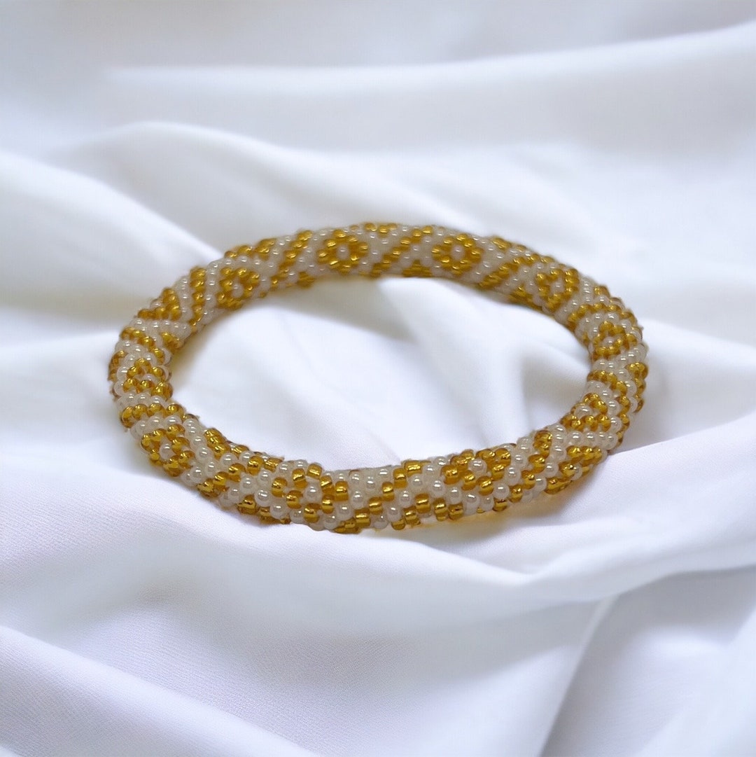 Beaded Bracelet - Slides on Easily - Handmade - Fits Most Wrists - Etsy