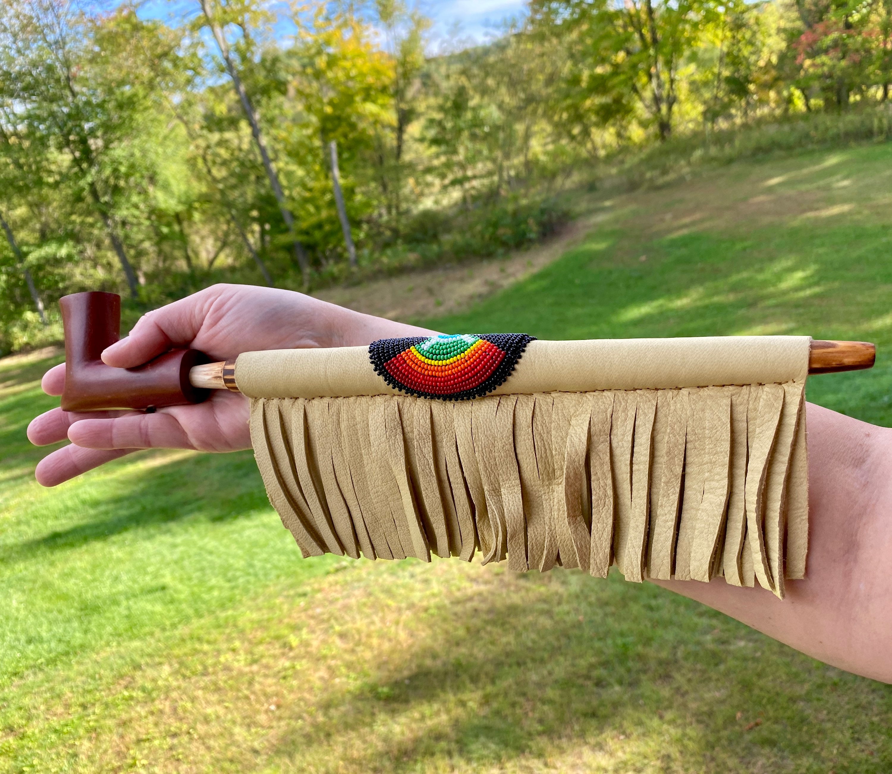 Authentic Native American Peace Pipe Pipestone Pipe Ceremonial Pipe
