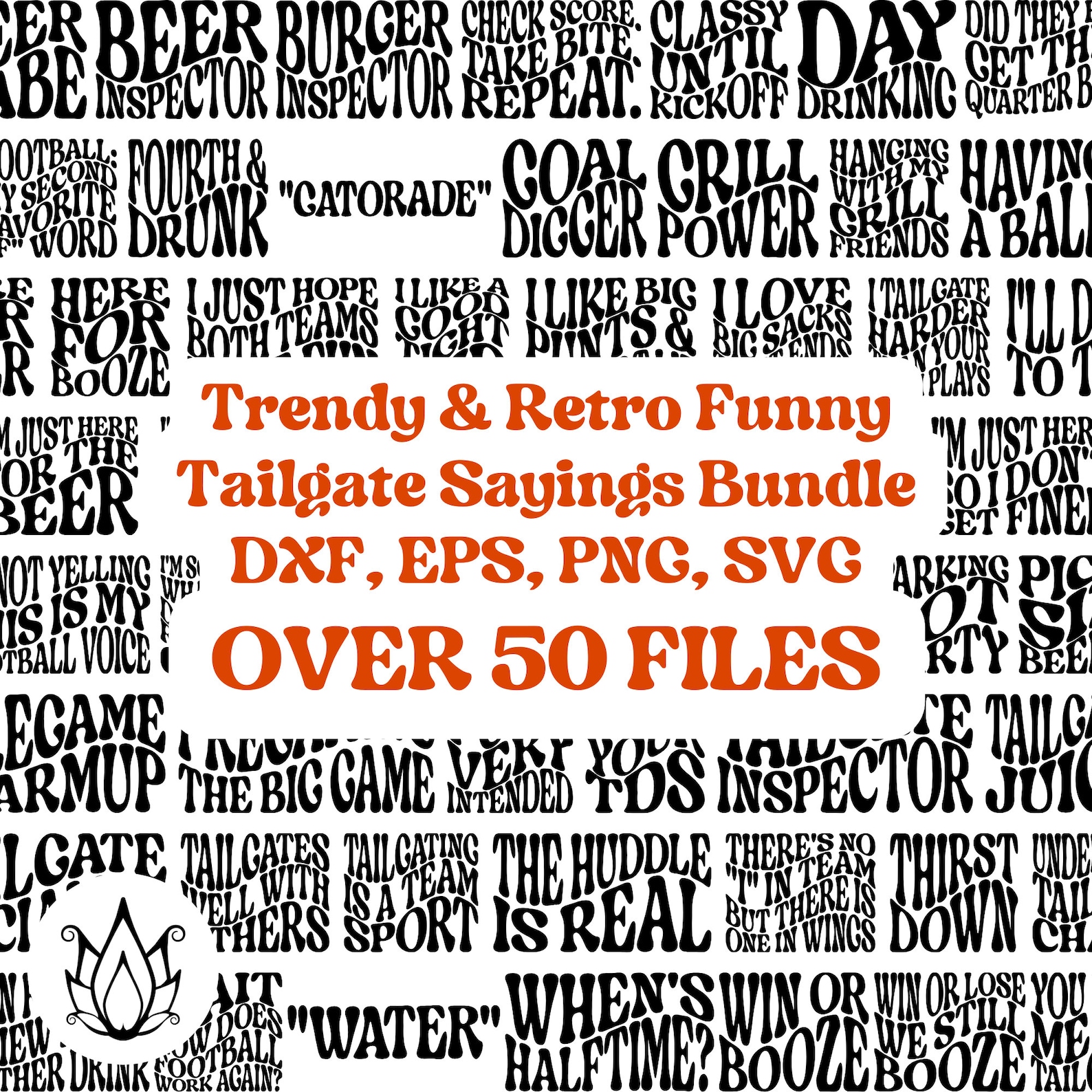 Funny Tailgate Sayings Dxf/eps/png/svg Trendy & Retro Bundle - Etsy