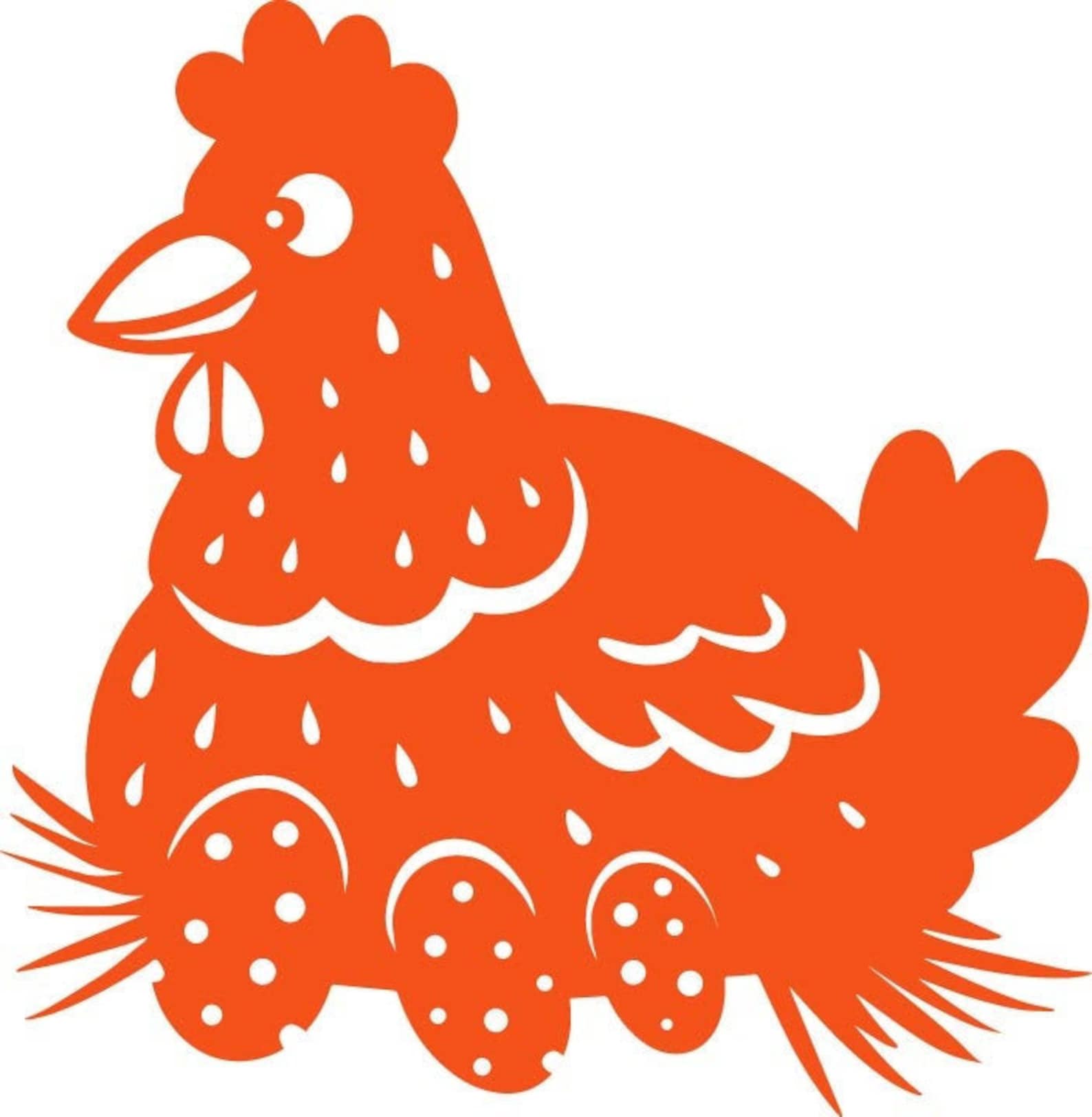 Fichiers de découpe Poule aux oeufs svg/dxf - Etsy France