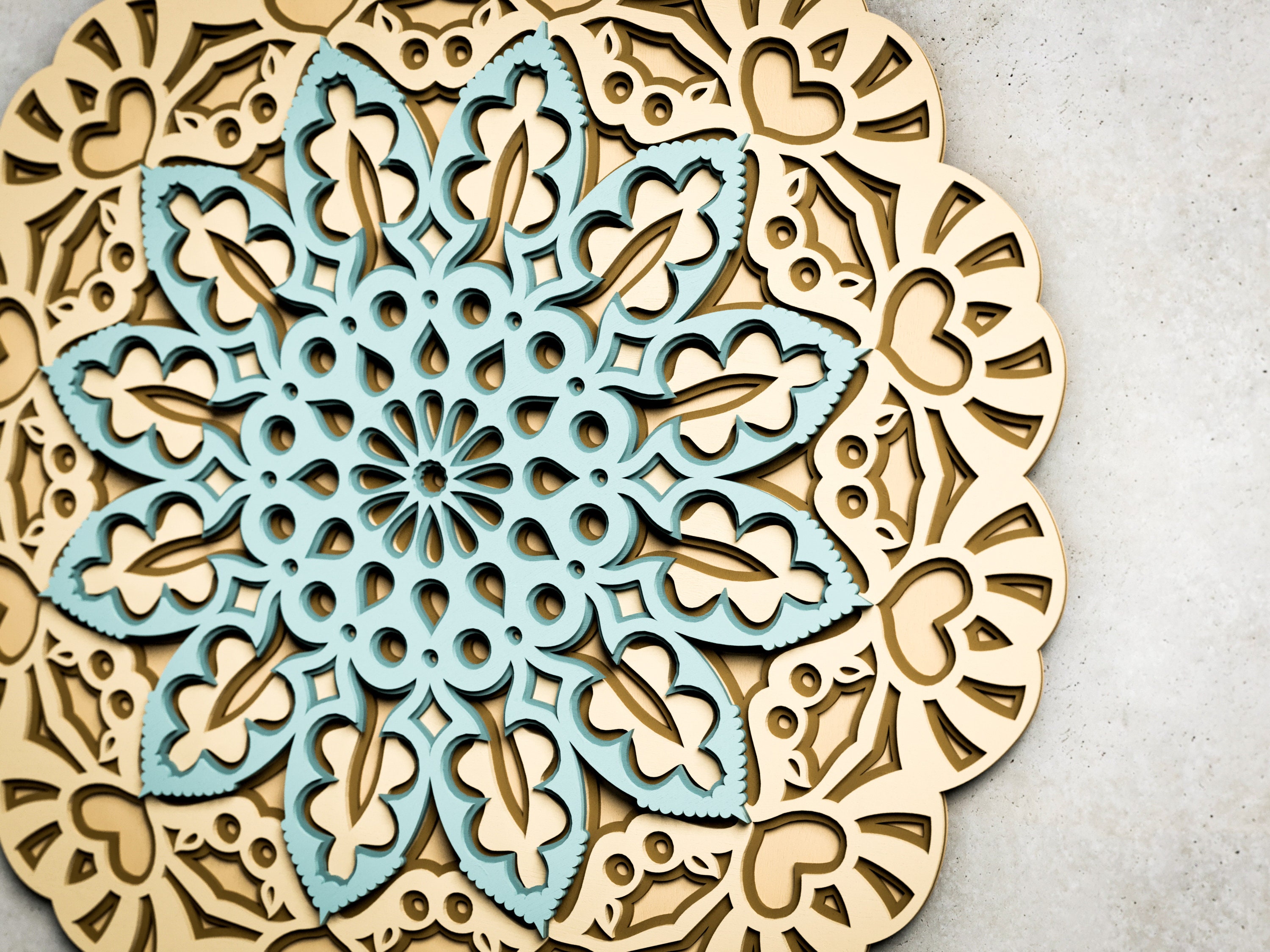 Mandala DXF SVG File for Laser Cut and CNC Router, Laser Cut Mandala ...