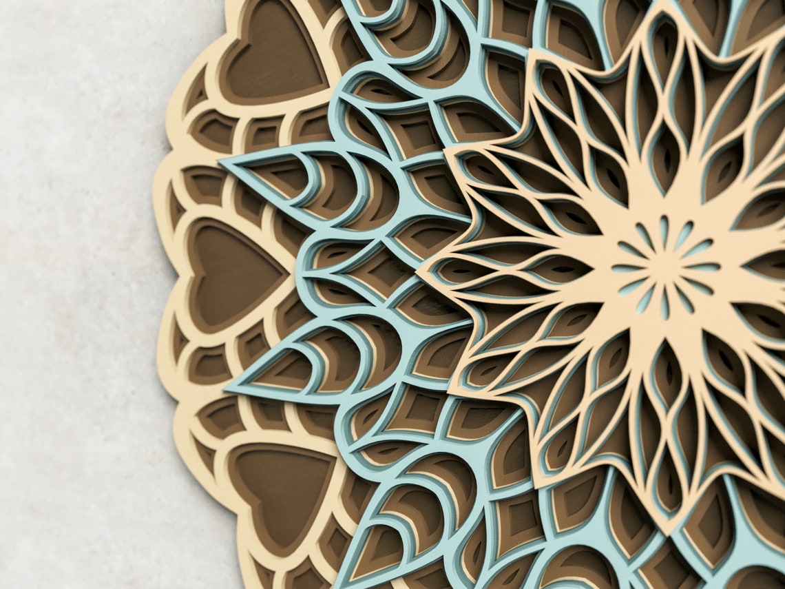 Mandala SVG DXF File for Laser Cut and CNC Router Laser Cut - Etsy