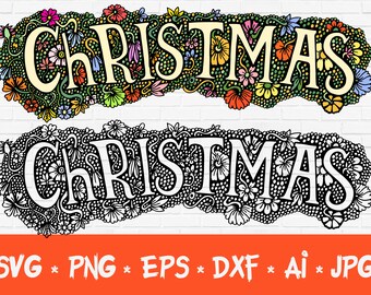 Christmas Decorative Elements SVG Files for Silhouette Cameo - Etsy