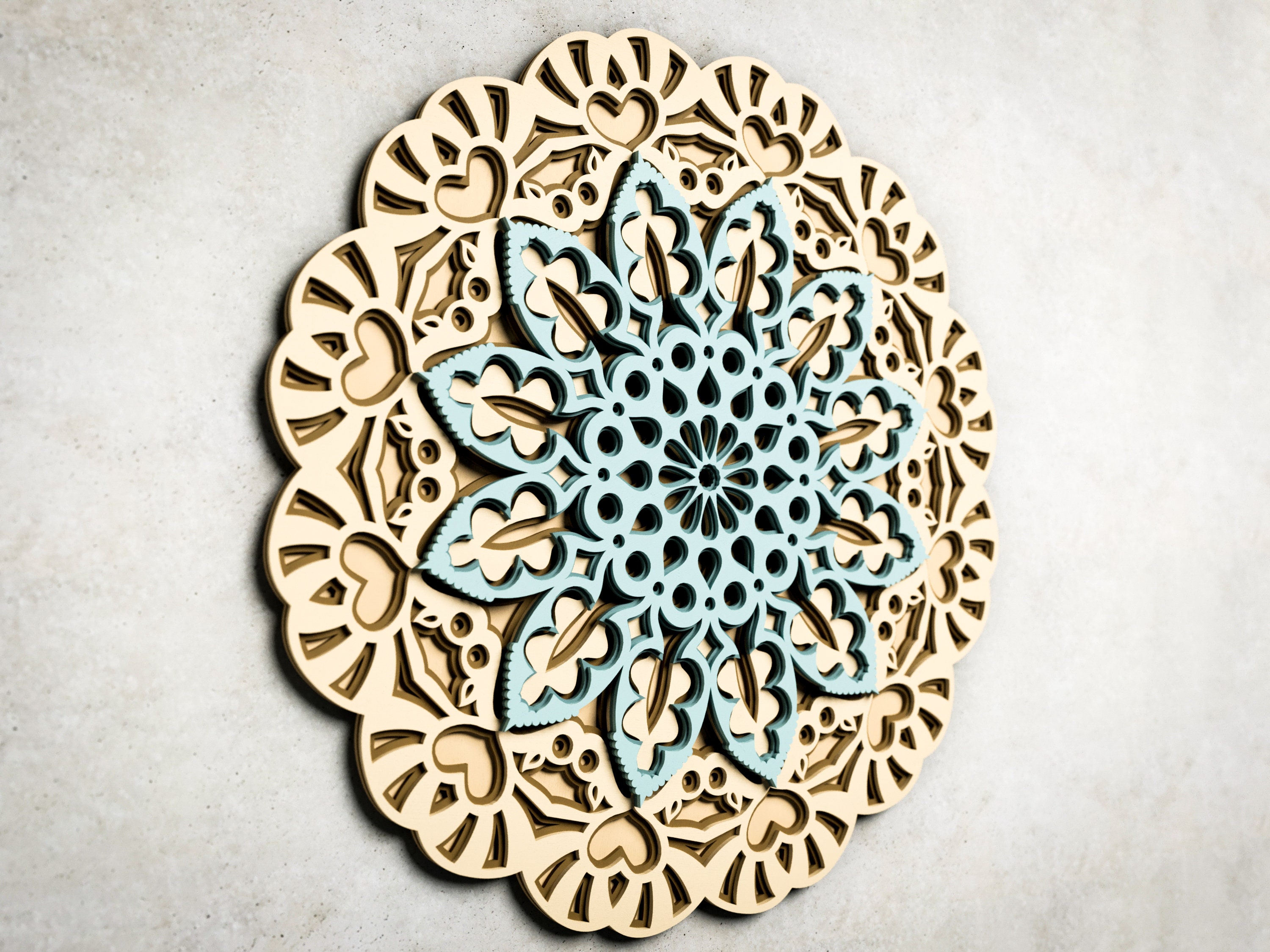 Mandala DXF SVG File for Laser Cut and CNC Router, Laser Cut Mandala ...