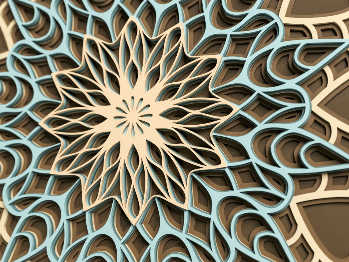 Mandala SVG DXF File for Laser Cut and CNC Router Laser Cut - Etsy