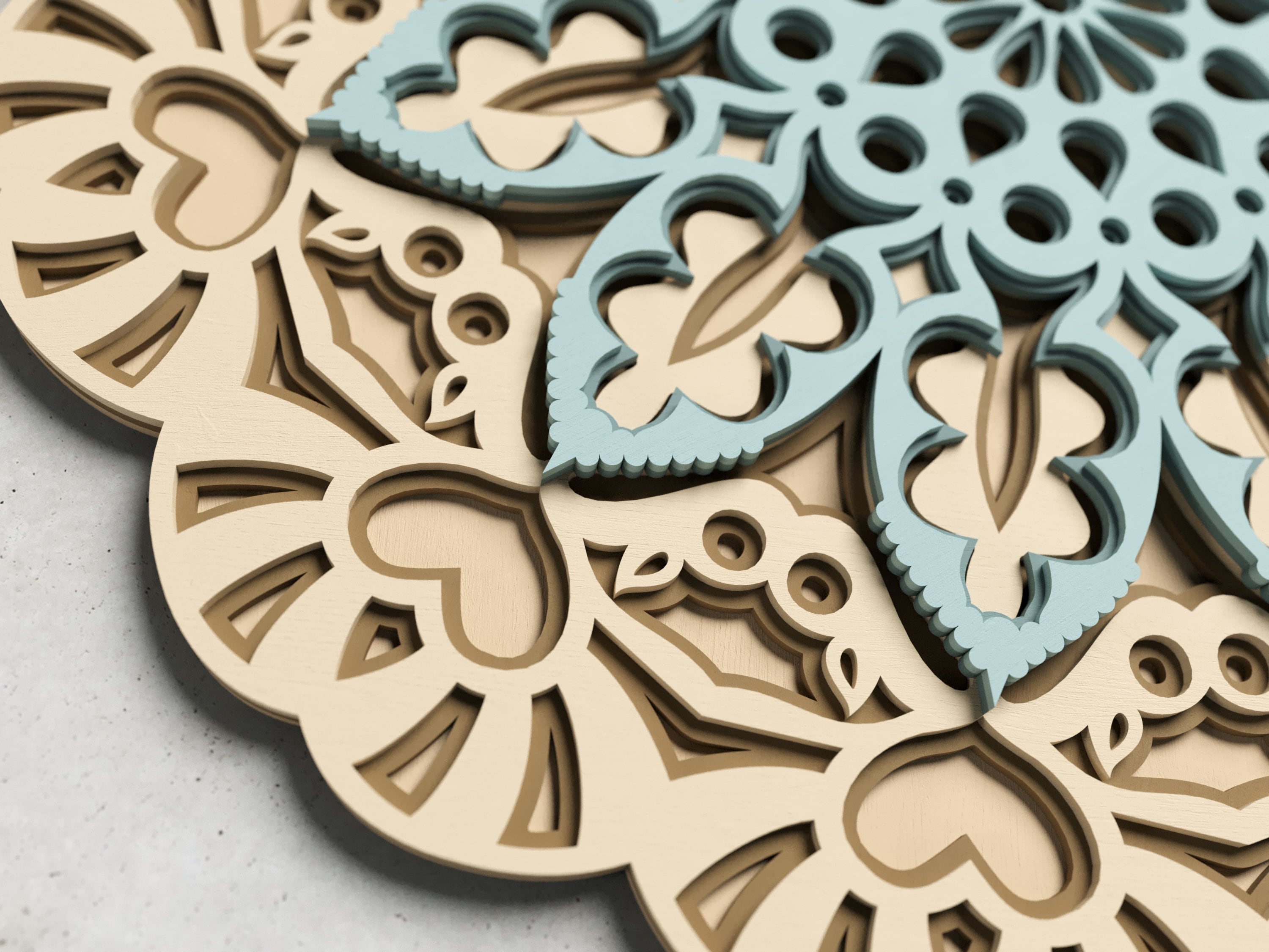 Mandala DXF SVG File for Laser Cut and CNC Router, Laser Cut Mandala ...